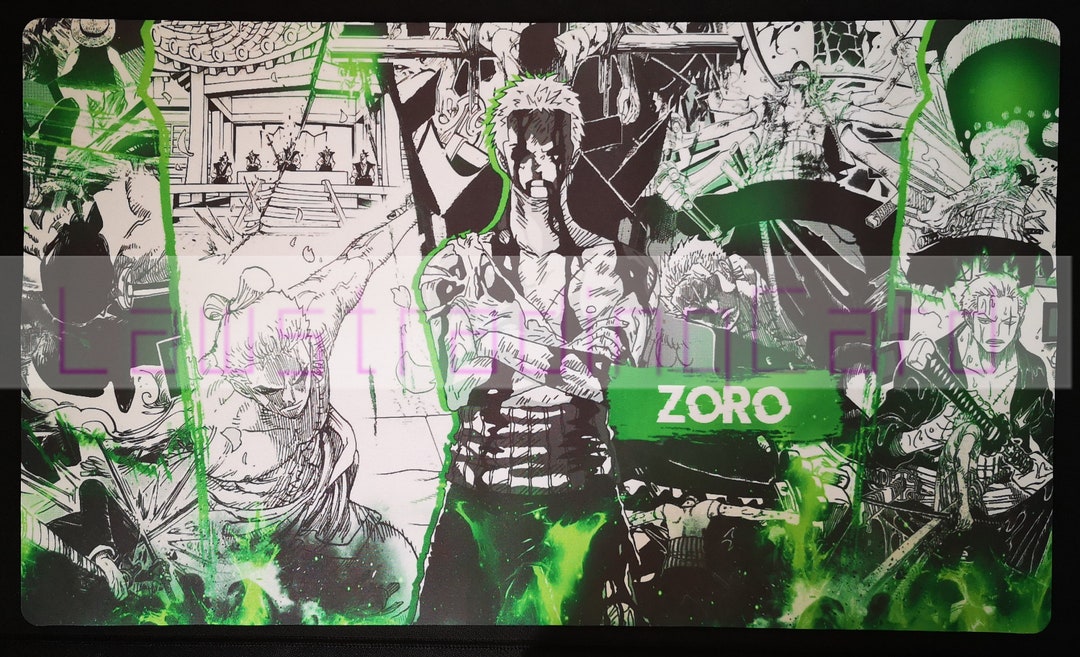 One Piece Zoro Playmat Mouse Pad - Etsy
