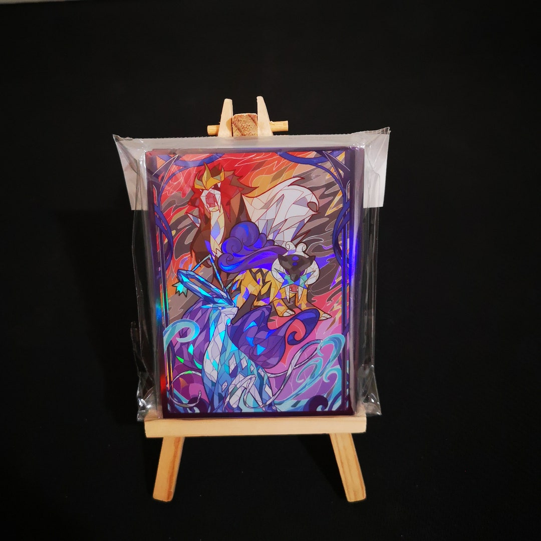 Pokemon Legendary Beast Trio Suicune Raikou Entei Standard Size Foil ...