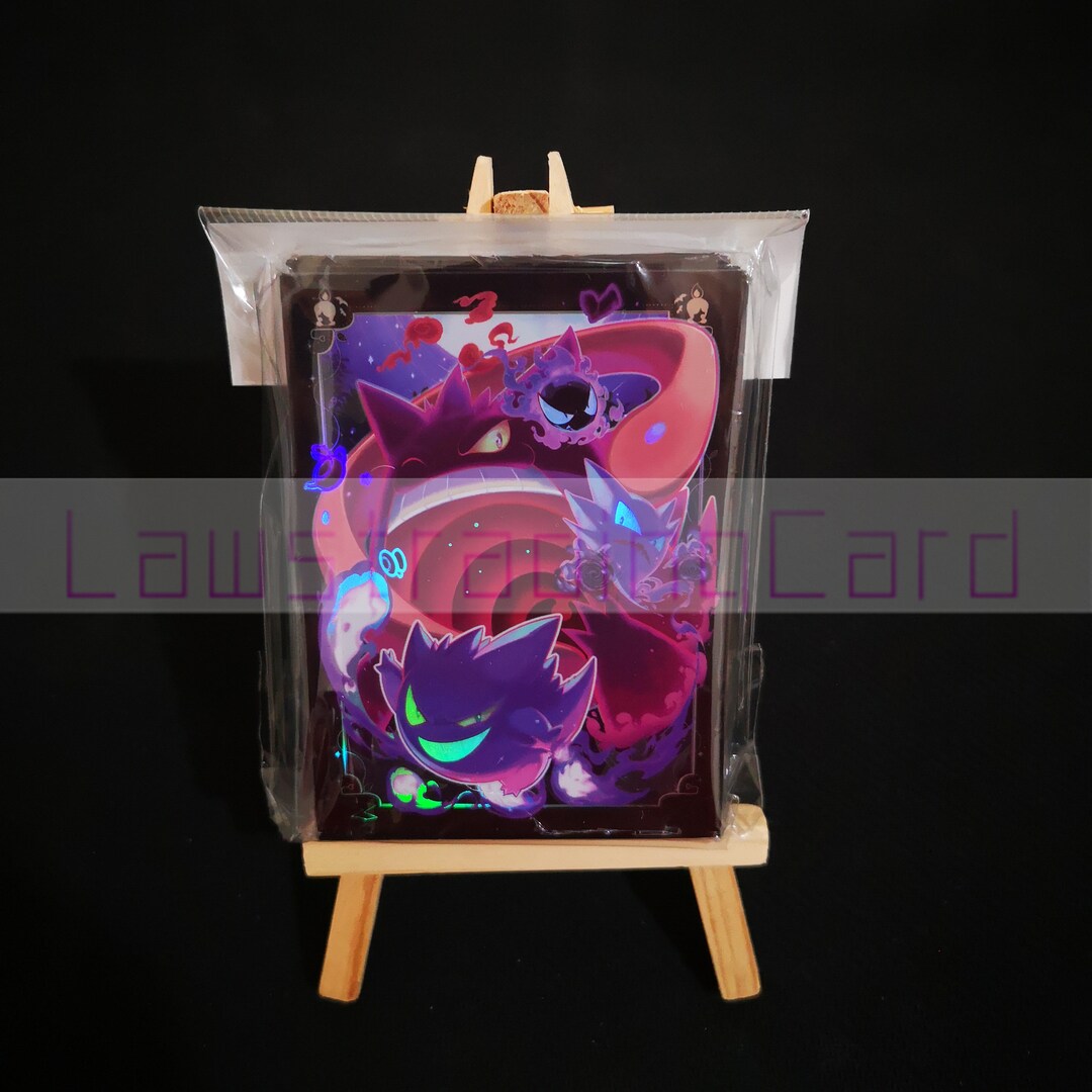Pokemon Gengar Vmax Gengar Haunter Gastly Standard Size Foil Sleeves ...