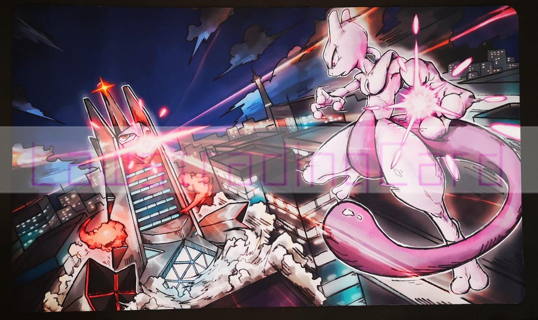 Custom Mewtwo Playmat Mouse Pad - Etsy