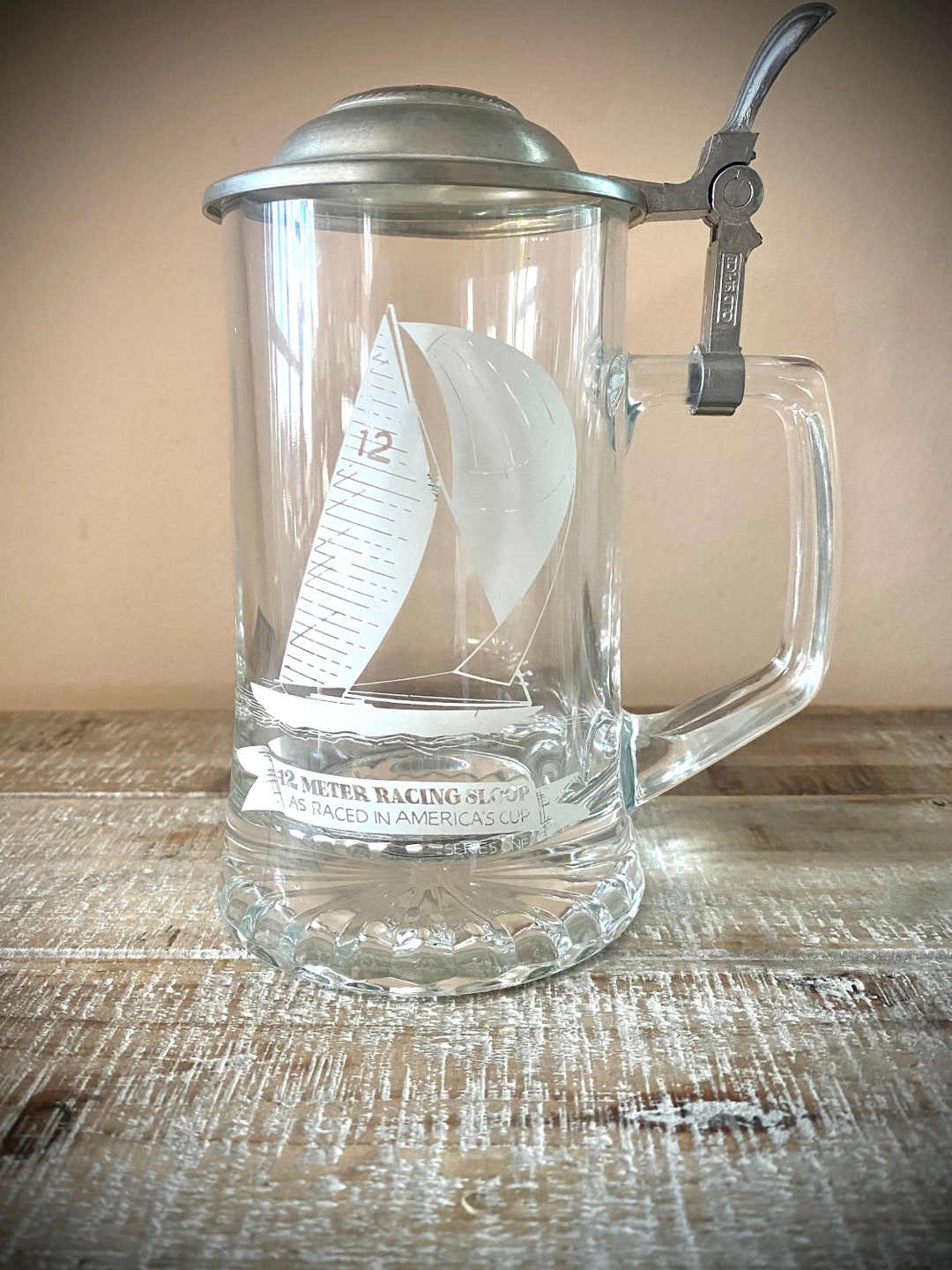 America's Cup 12 Meter Racing Sloop Sailing German Beer - Etsy