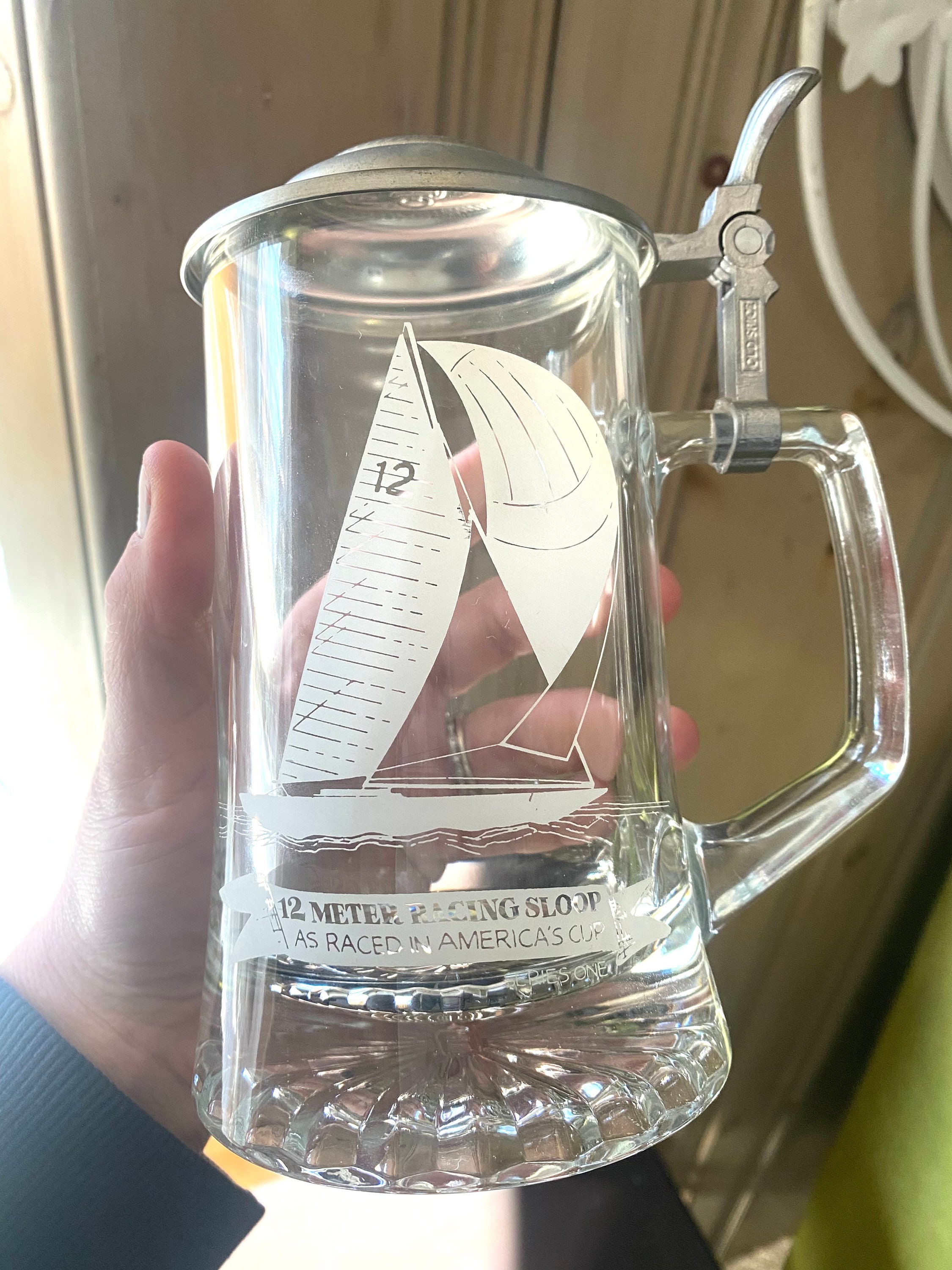 America's Cup 12 Meter Racing Sloop Sailing German Beer - Etsy