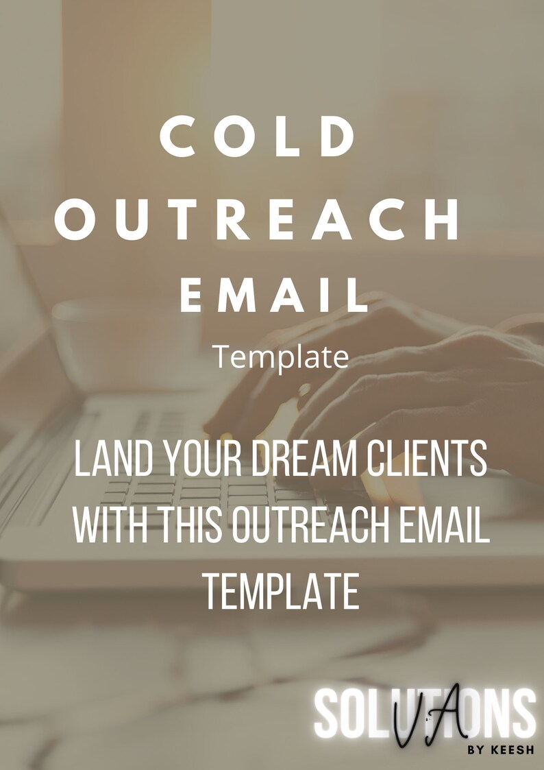 Cold Outreach Email Template - Etsy