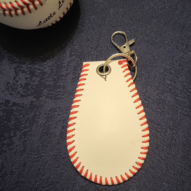 Baseball Keychain - Etsy