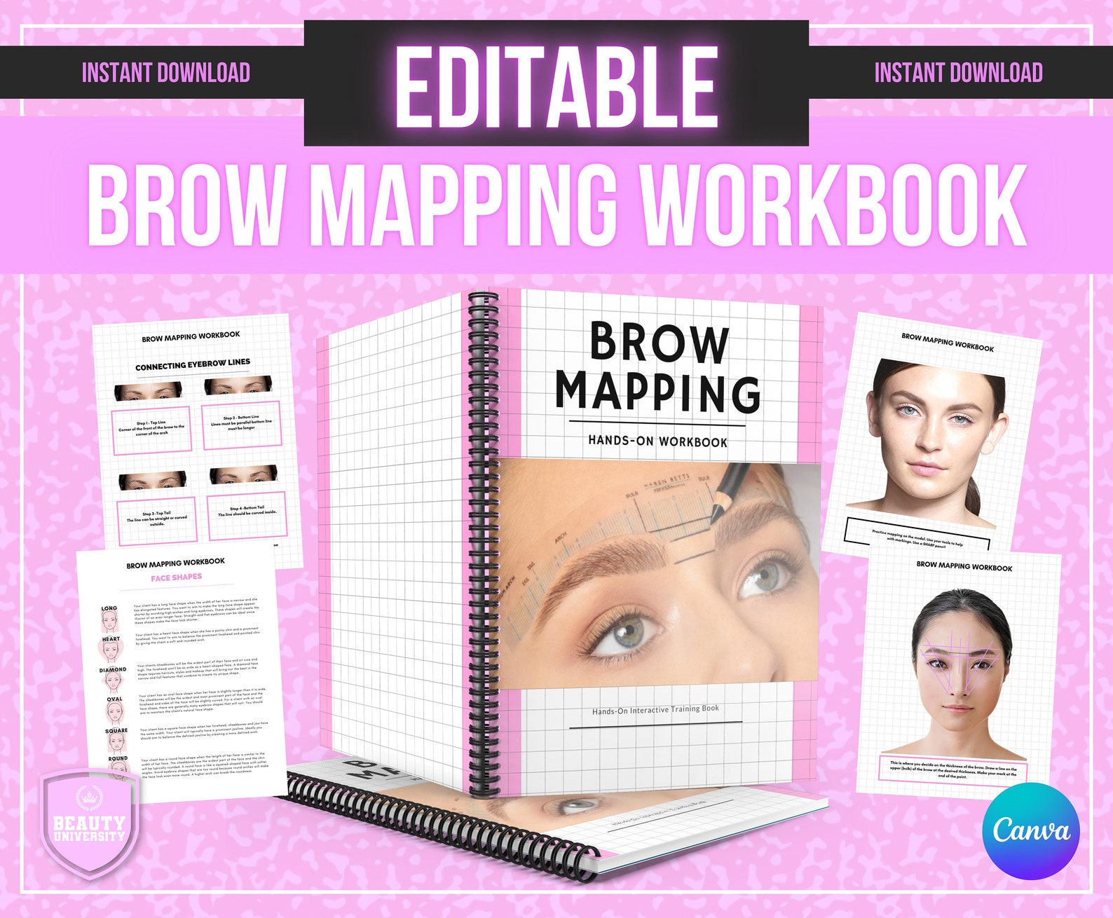 Mapping Practice, Microblading Practice, Brow Mapping, PMU Training ...
