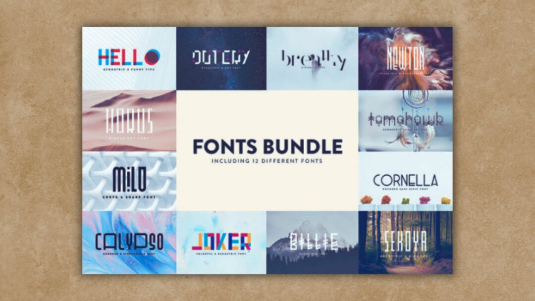 Fonts Bundle Vol 1 Font |procreate Prints| Vintage Canva Fonts| Cricut ...