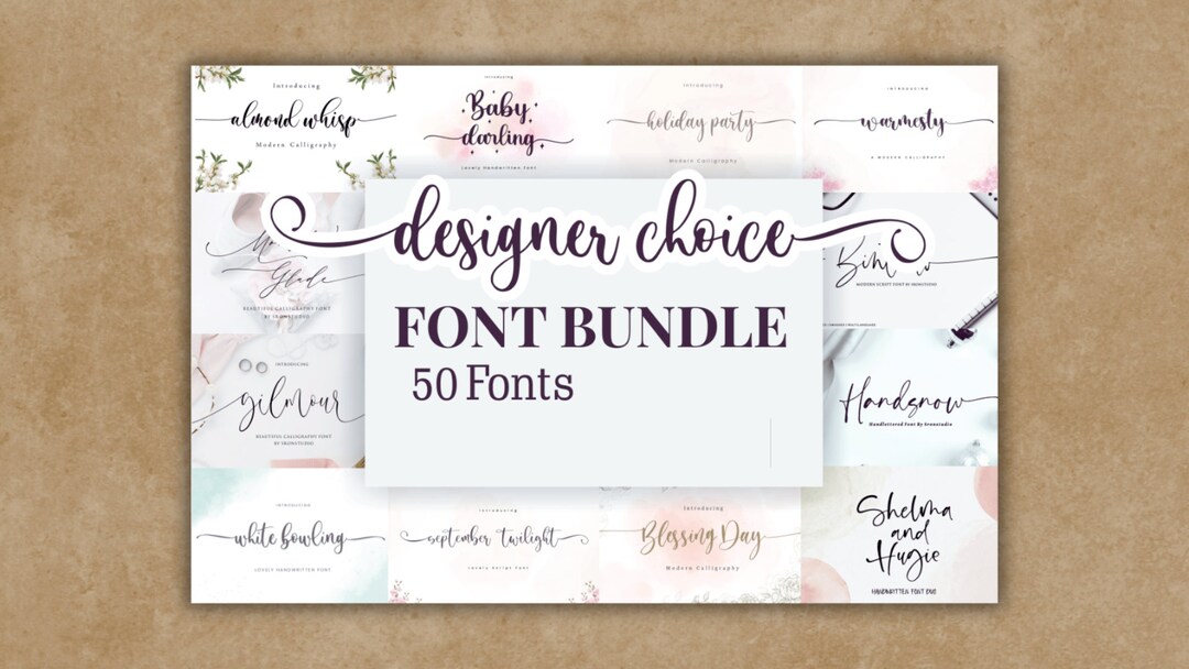 Designer Choice - Font Bundle, Wedding Font, Modern Font, Display Font ...