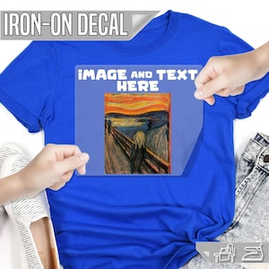 Personalized Iron-on Decal: Custom Text & Image Heat Transfer - Etsy