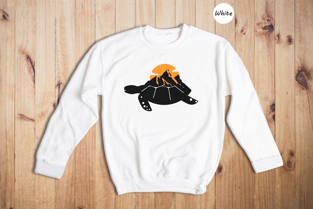 Cute Turtle Sweatshirt, Tortoise Lover Tee, Animal Lover Gift, Beach ...