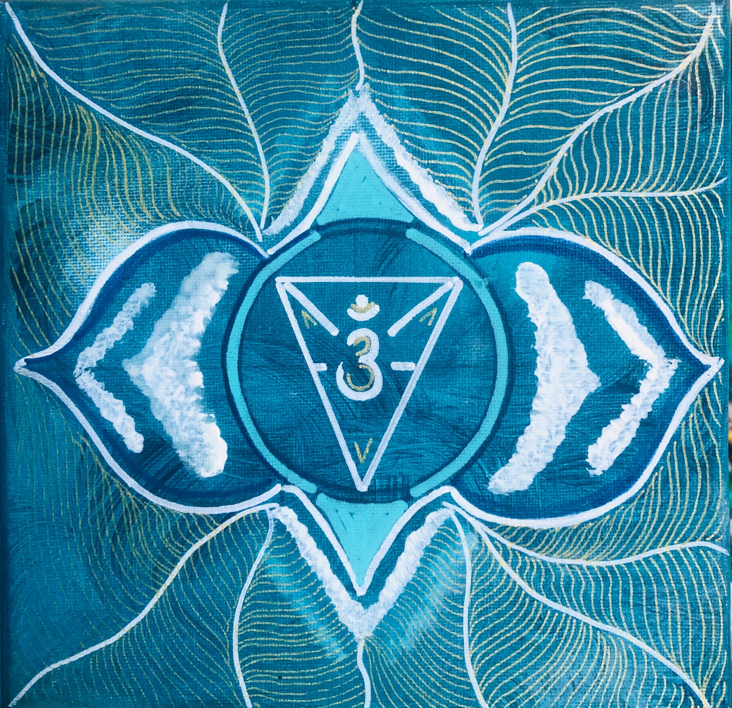 Table 20X20, Acrylic Painting, Root Chakra, Muladhara - Etsy