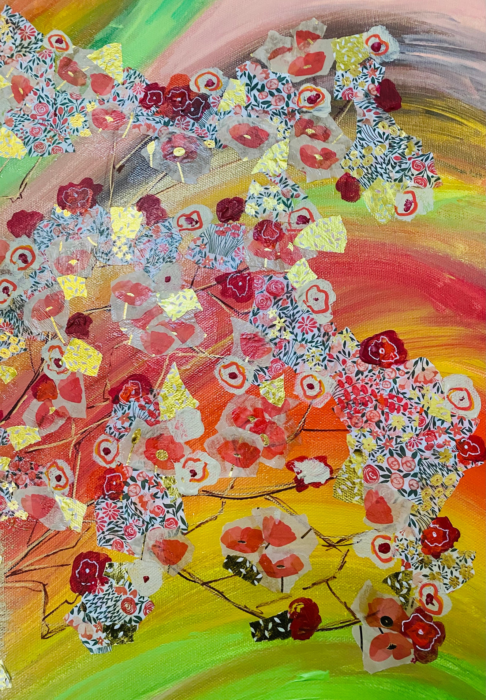 Painting 80X80, the Spring Tree - Etsy