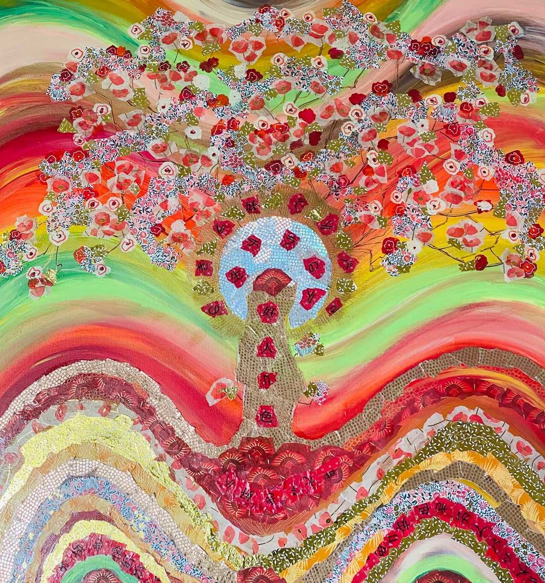 Painting 80X80, the Spring Tree - Etsy