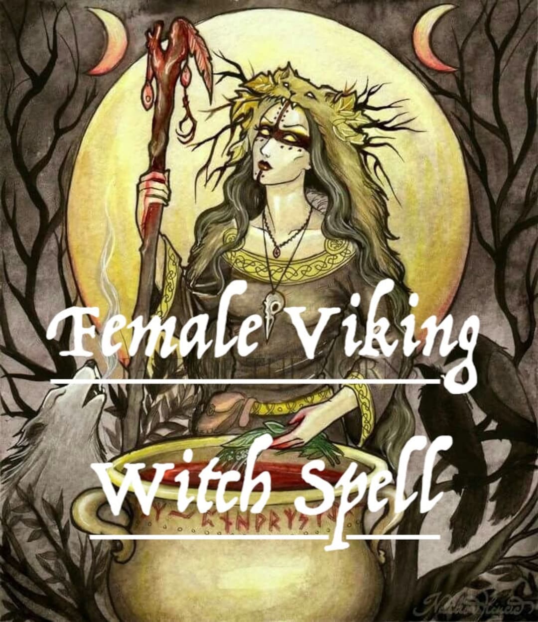 Female Viking Witch Initiation Spell Get Strong Magic Powers Become a ...
