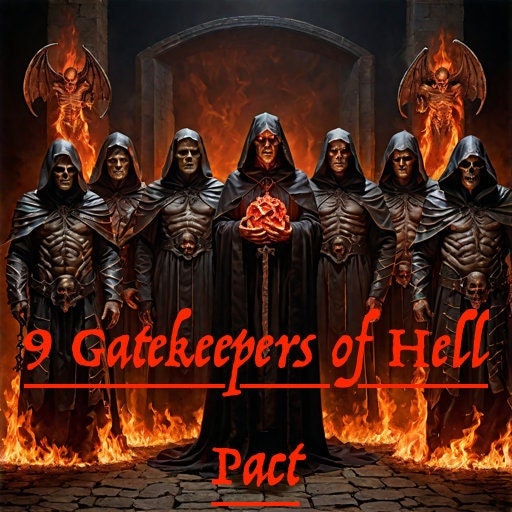 9 Gatekeepers of Hell Pact - Etsy