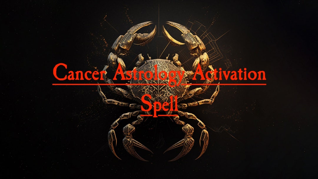 Cancer Astrology Activation Spell - Etsy