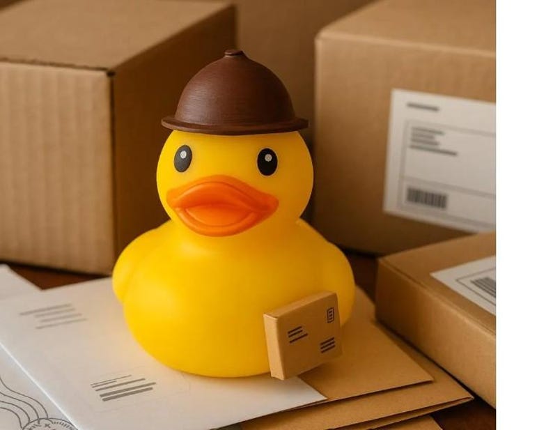 Mail Rubber Duck,mail Carrier Rubber Duck, Mail Delivery Duck, Postal ...
