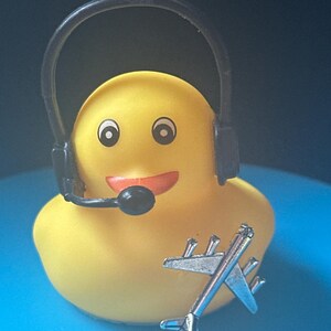 Pilot Rubber Duck: Travel Gift, Dashboard Decor - Etsy