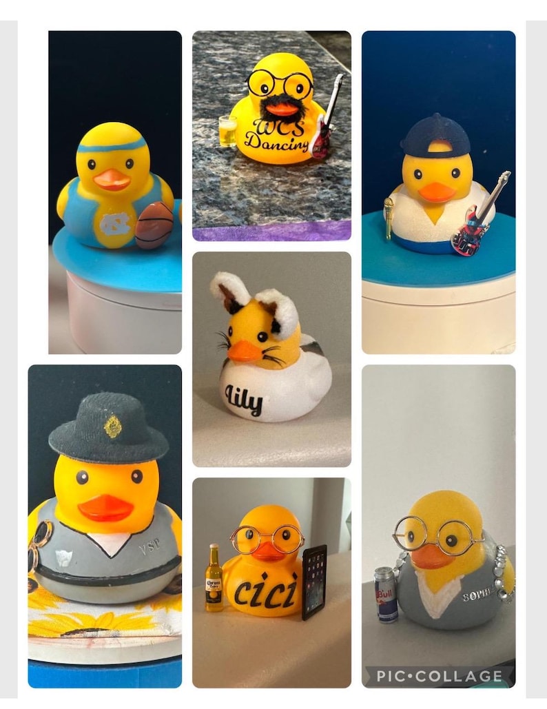 Custom Hand-painted Rubber Duck Character Gift, Make It Look Like ...