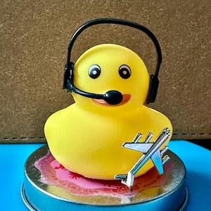 Pilot Rubber Duck: Travel Gift, Dashboard Decor - Etsy