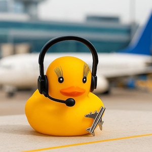 Pilot Rubber Duck: Travel Gift, Dashboard Decor - Etsy