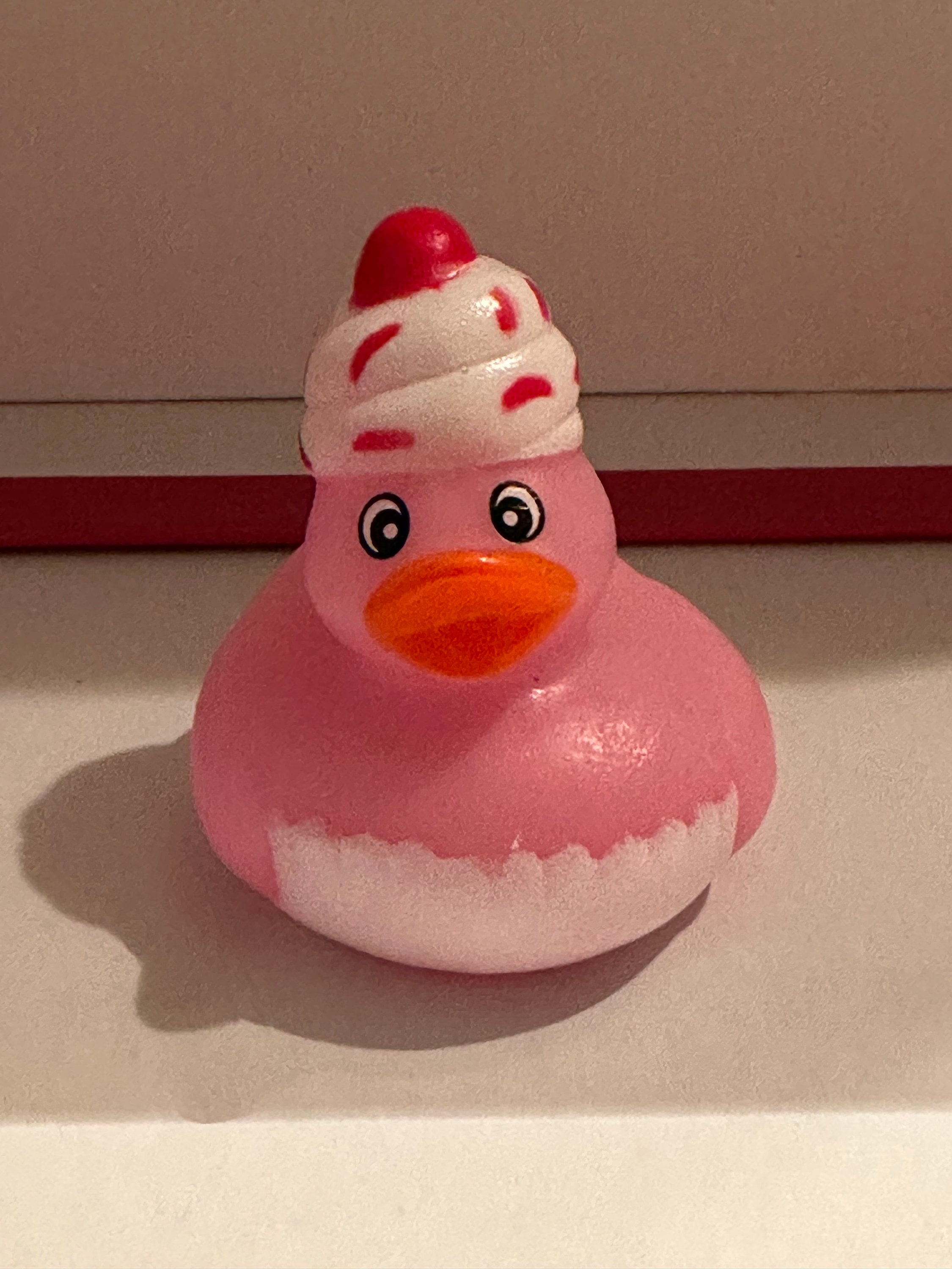 Strawberry Cupcake Rubber Duck Office Gift, Collector Duck, Dashboard ...