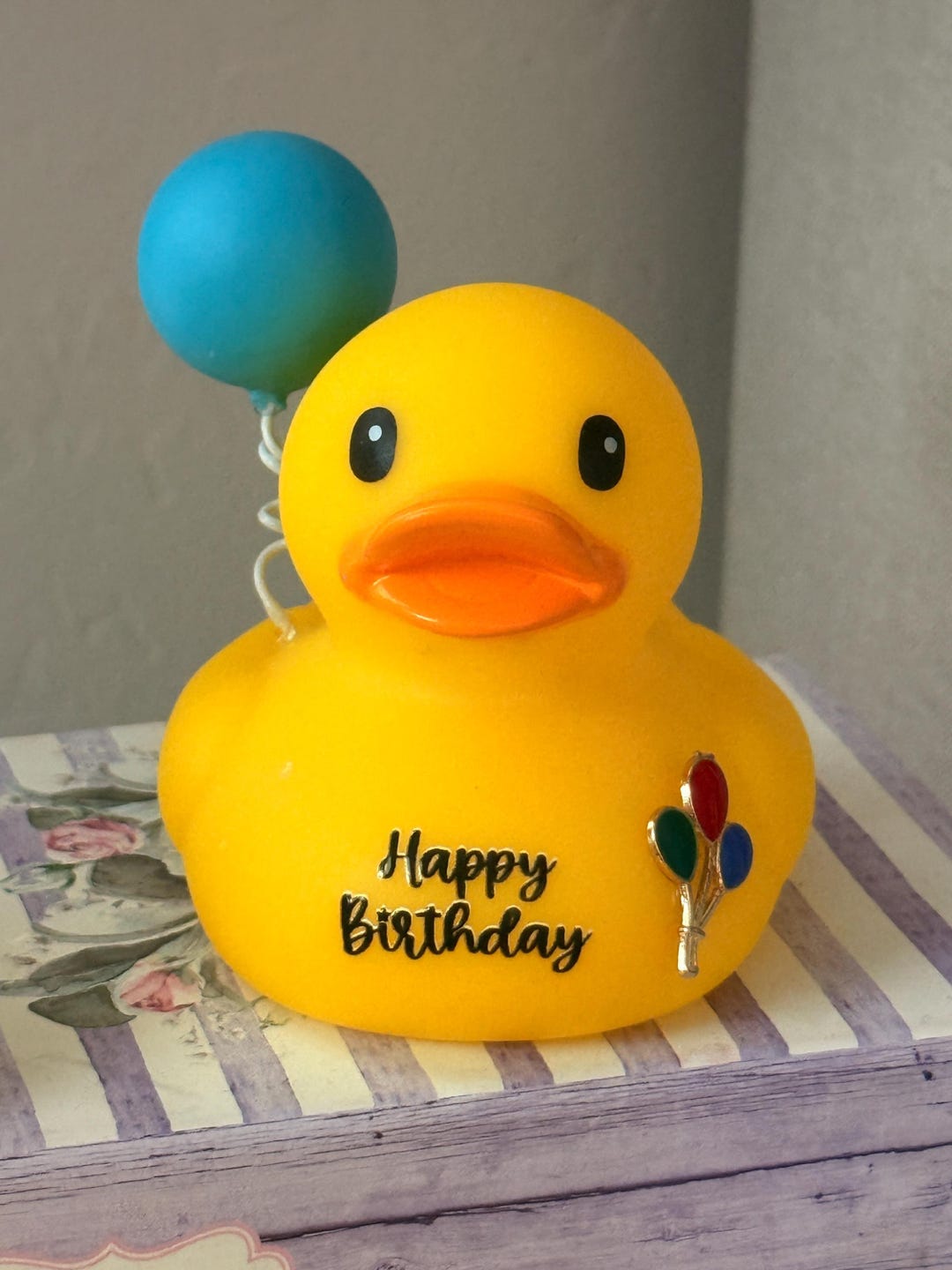 Custom Happy Birthday Rubber Duck: Personalized Party Favor Gift - Etsy