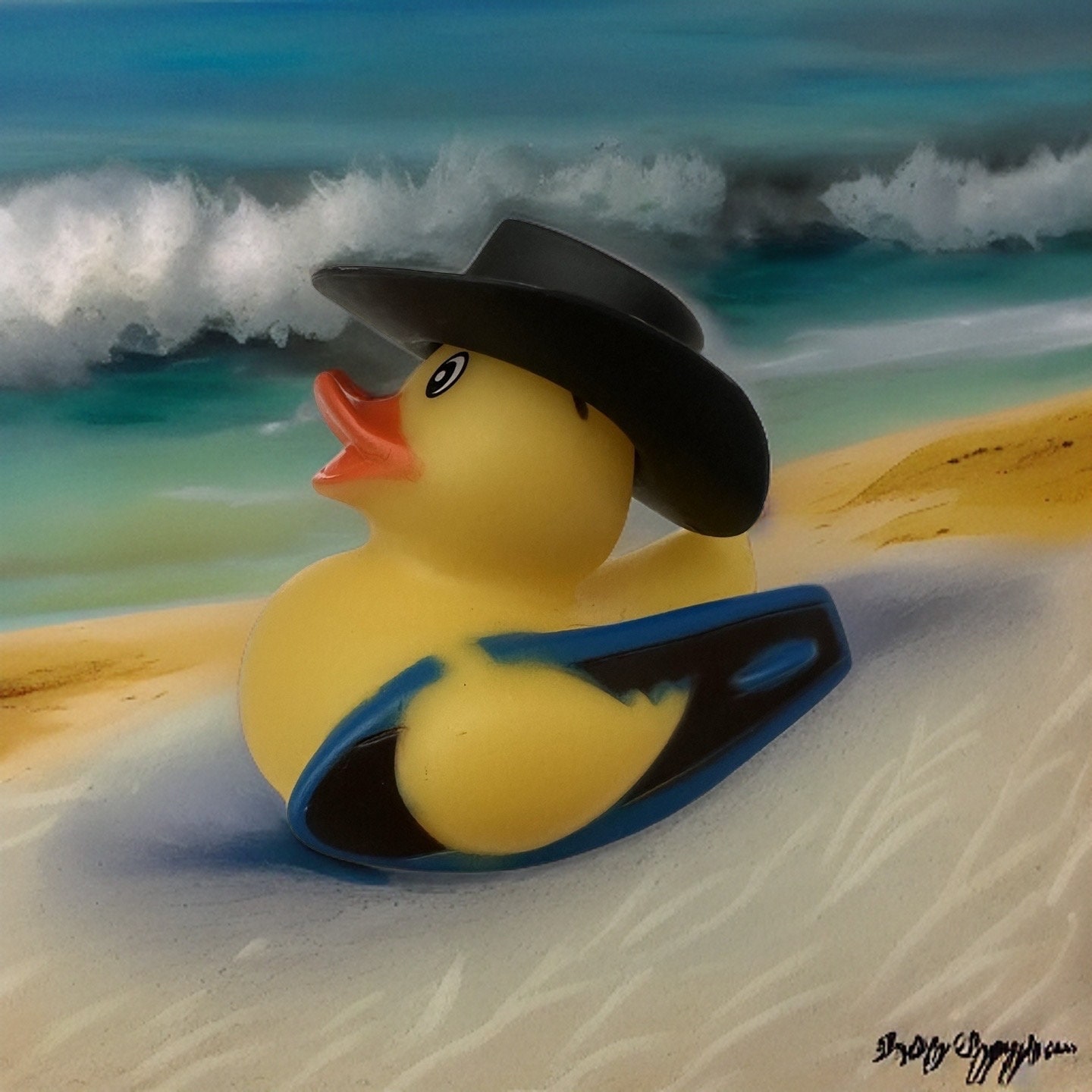 Coastal Cowboy, Coastal Cowgirl Duck Accessory, Cruising Duck,surfer ...