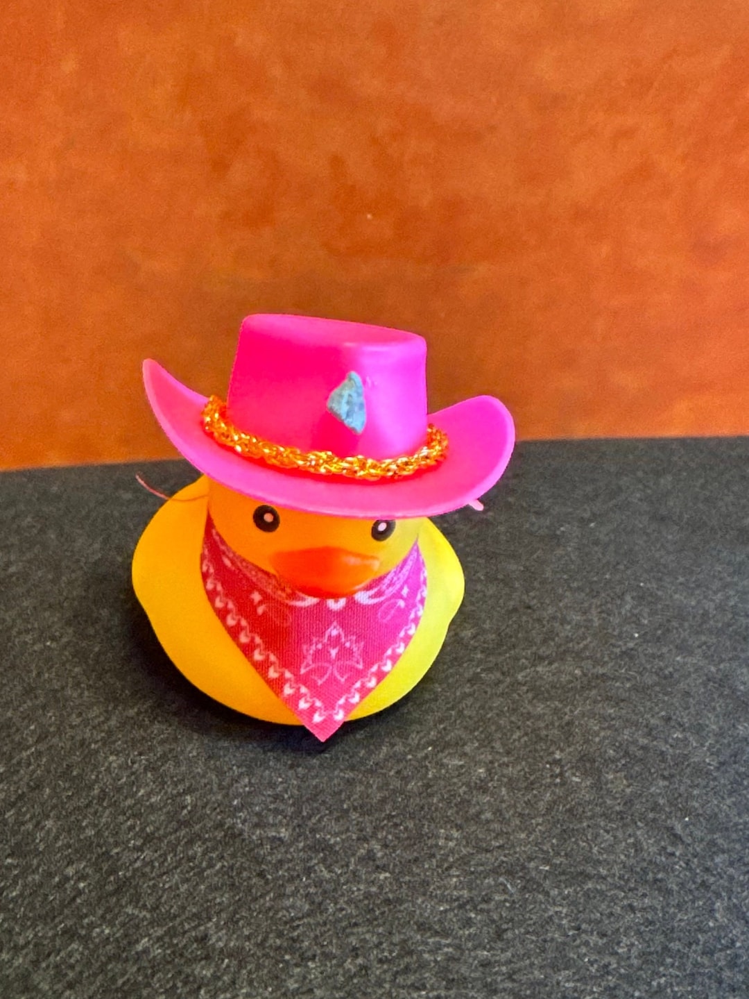 Duck Accessory, Cruising Duck, Cute Gift, Western Miniature, Rubber ...