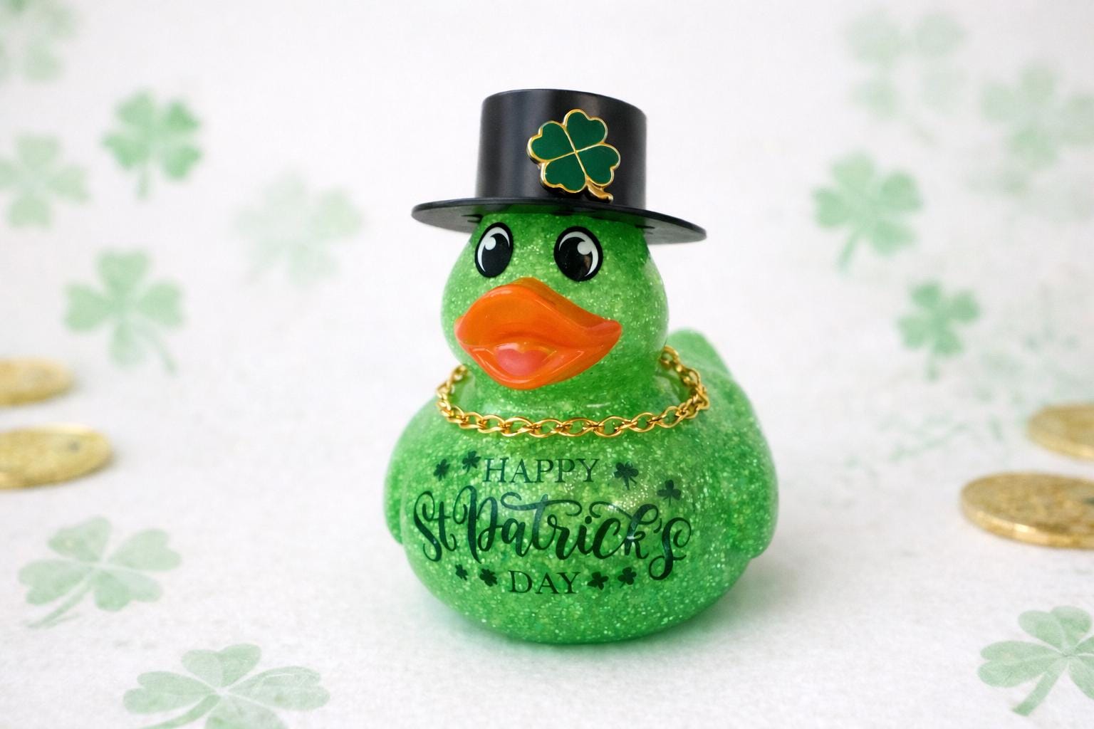 Leprechaun Rubber Duck: St Patrick's Day Lucky Clover Beanie - Etsy