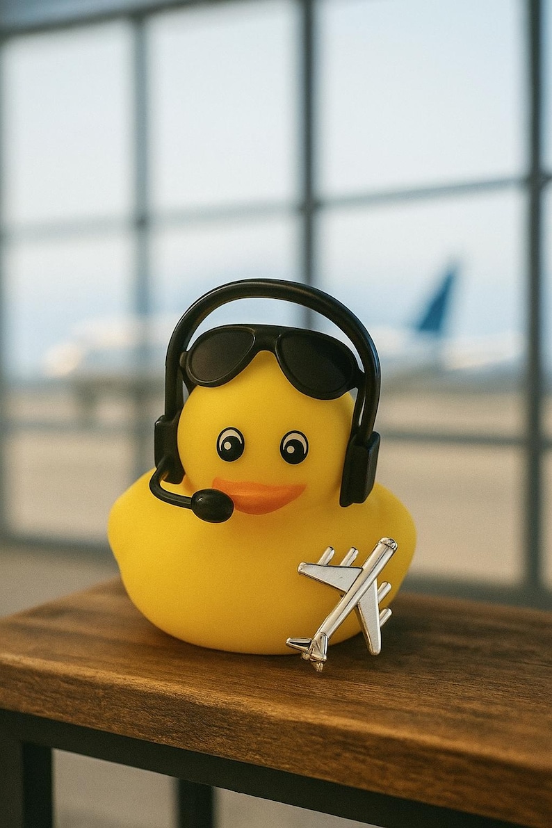 Pilot Rubber Duck: Travel Gift, Dashboard Decor - Etsy