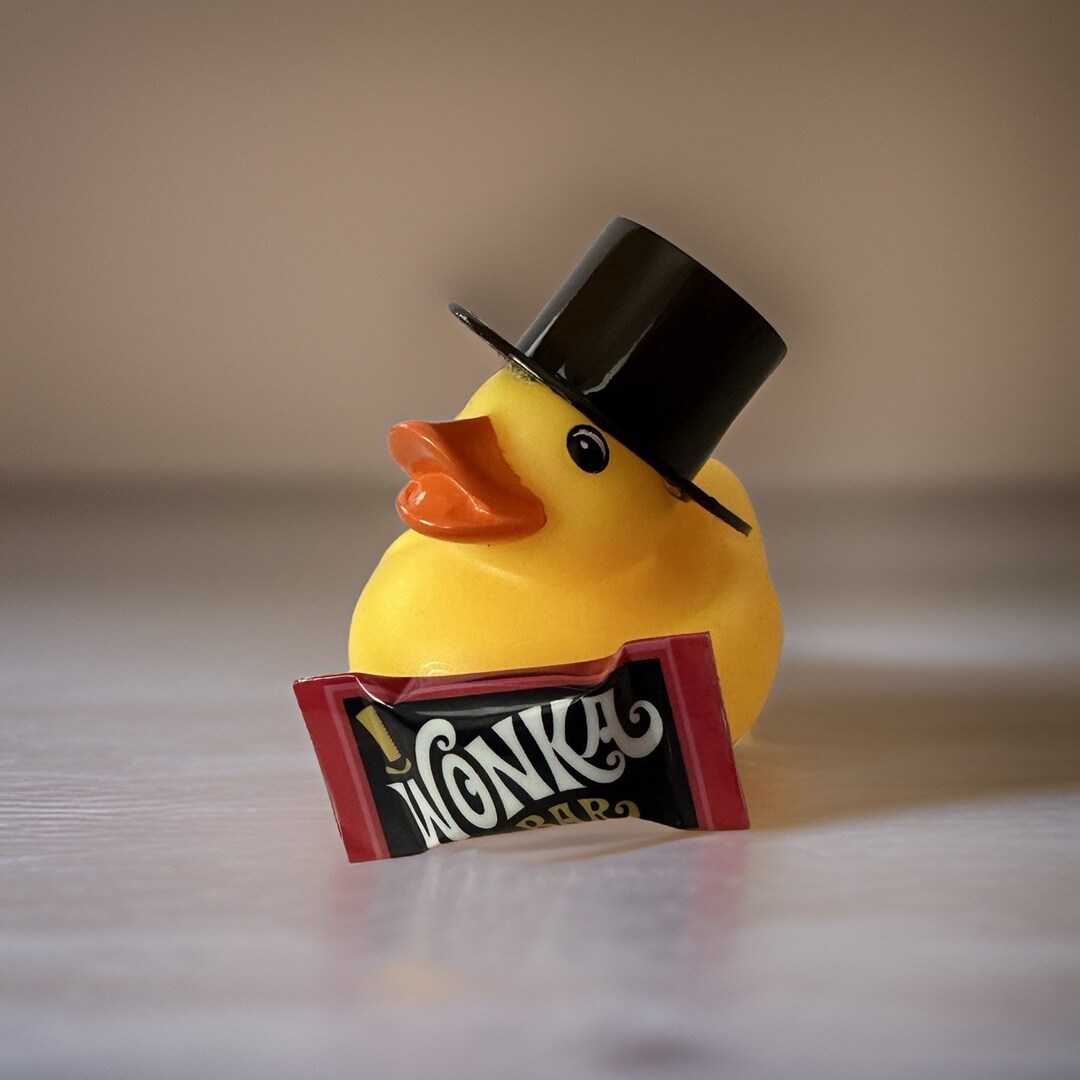 Limited Edition Wonka Duck, Accessory, Cruising Duck, Cute Gift, Rubber ...