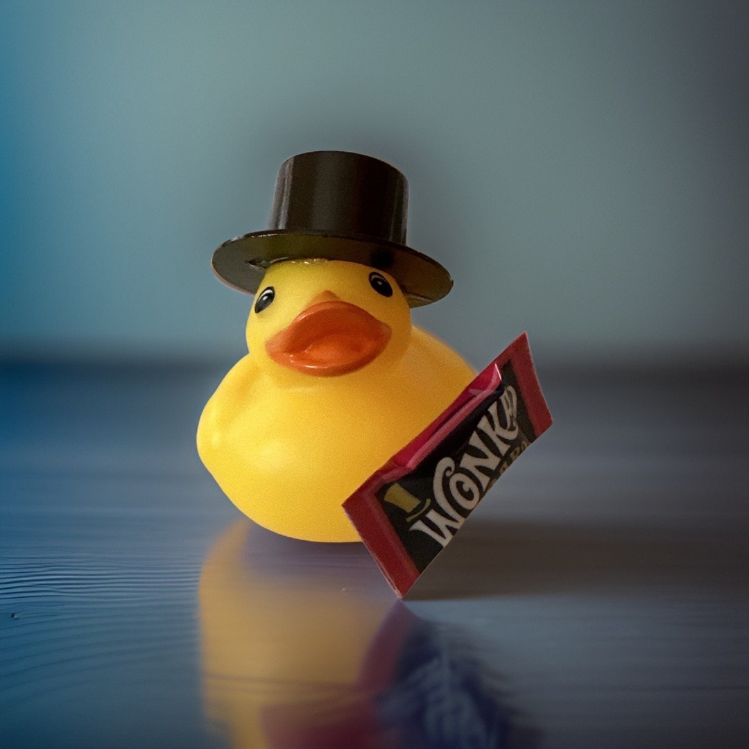 Limited Edition Wonka Duck, Accessory, Cruising Duck, Cute Gift, Rubber ...