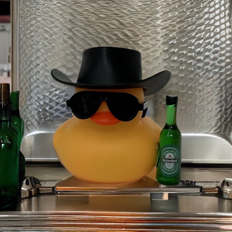 Cowboy Rubber Duck: Beer Theme Car Accessory - Etsy