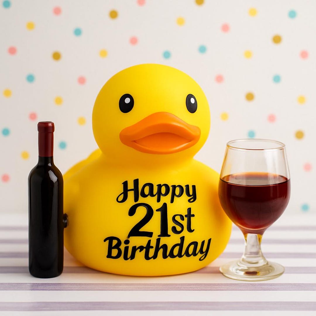 Happy Birthday Rubber Duck: Personalized Party Favor Gift - Etsy