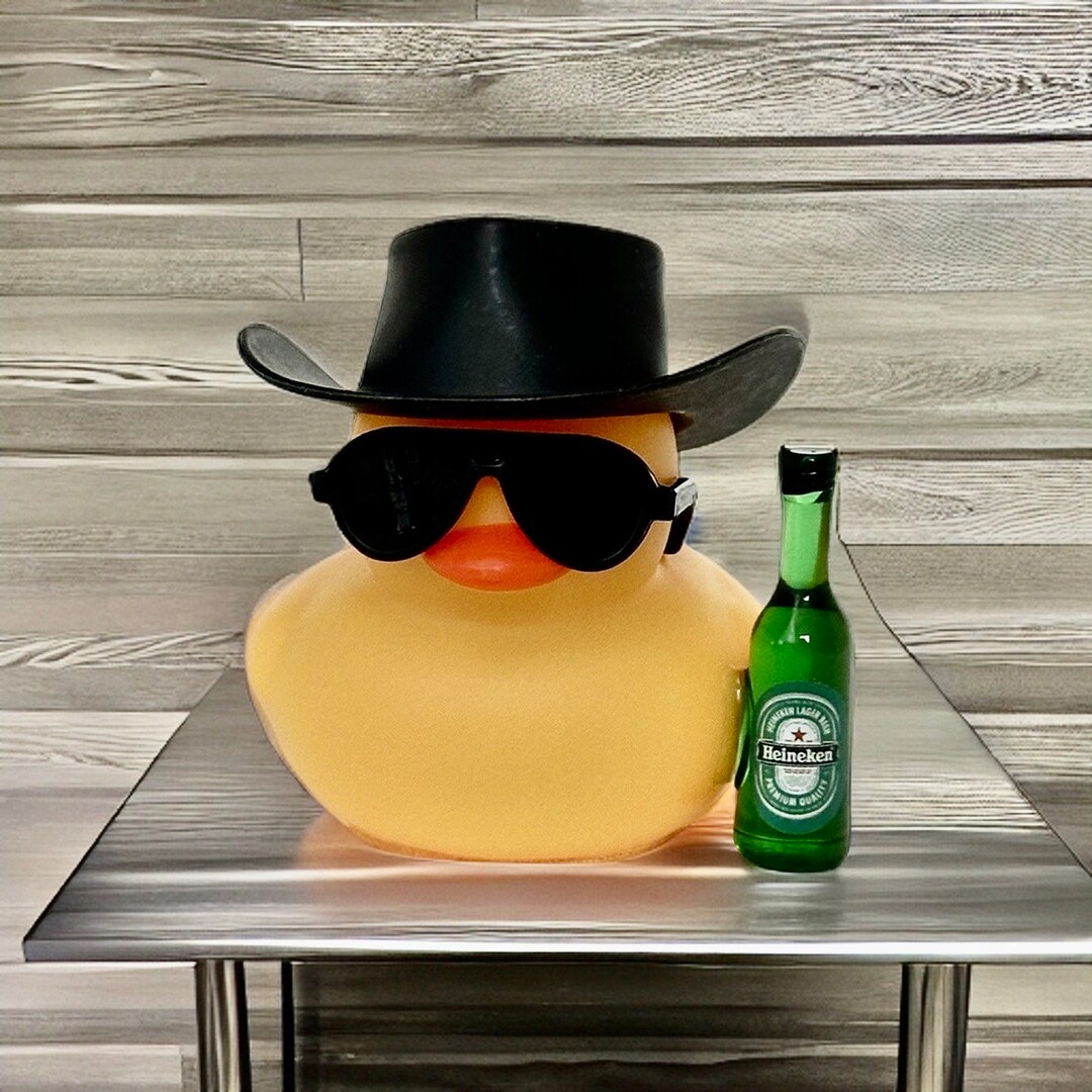 Farmer, Heineken, Rubber Duck, Accessories, Rodeo Gift, Beer Theme, Office Gift, Cowboy, Cowgirl ...