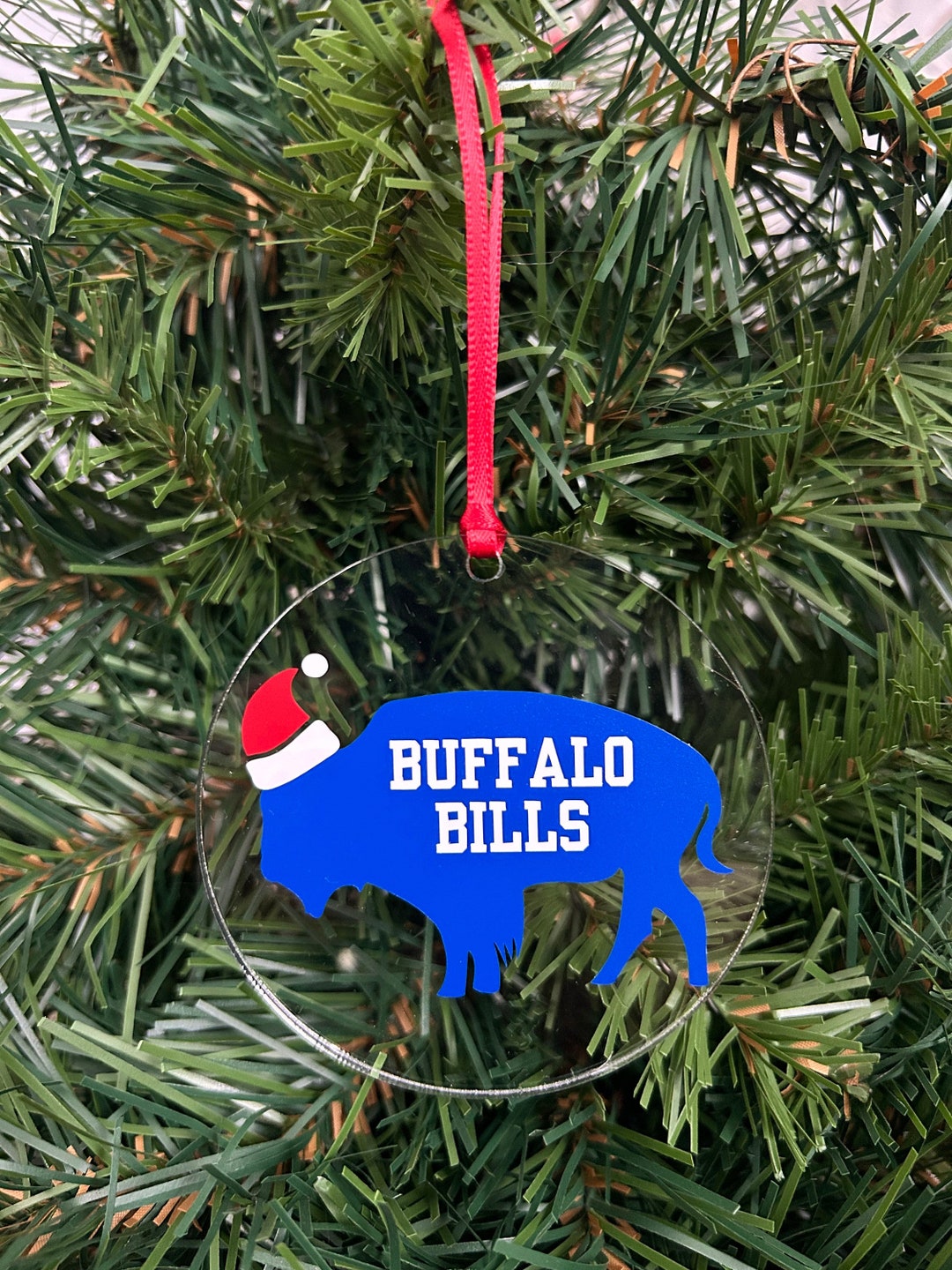 Buffalo Bills 3 Inch Clear Acrylic Ornament Buffalo NY Buffalo Football ...