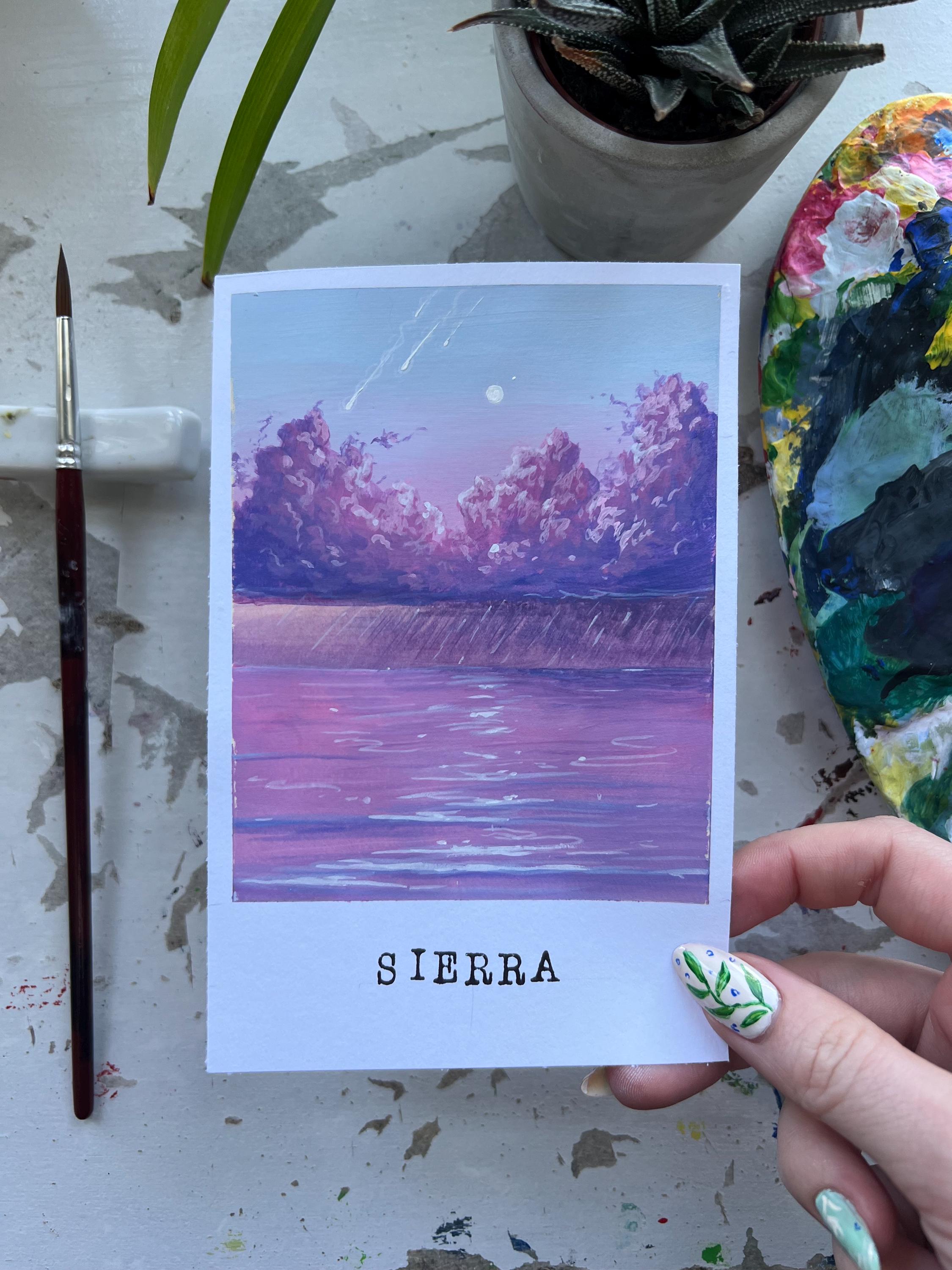 Sierra Name Painting - Artwork - Hand Painted - Synesthesia Art - Gift ...