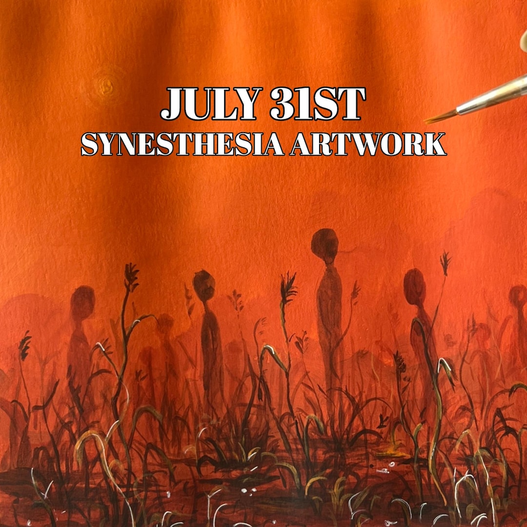 July 31st Birthday Painting - Artwork - Hand Painted - Synesthesia Art ...