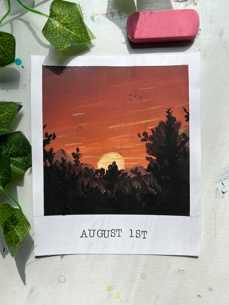 August 1st Birthday Painting Digital Artwork - High Quality Art Prints ...