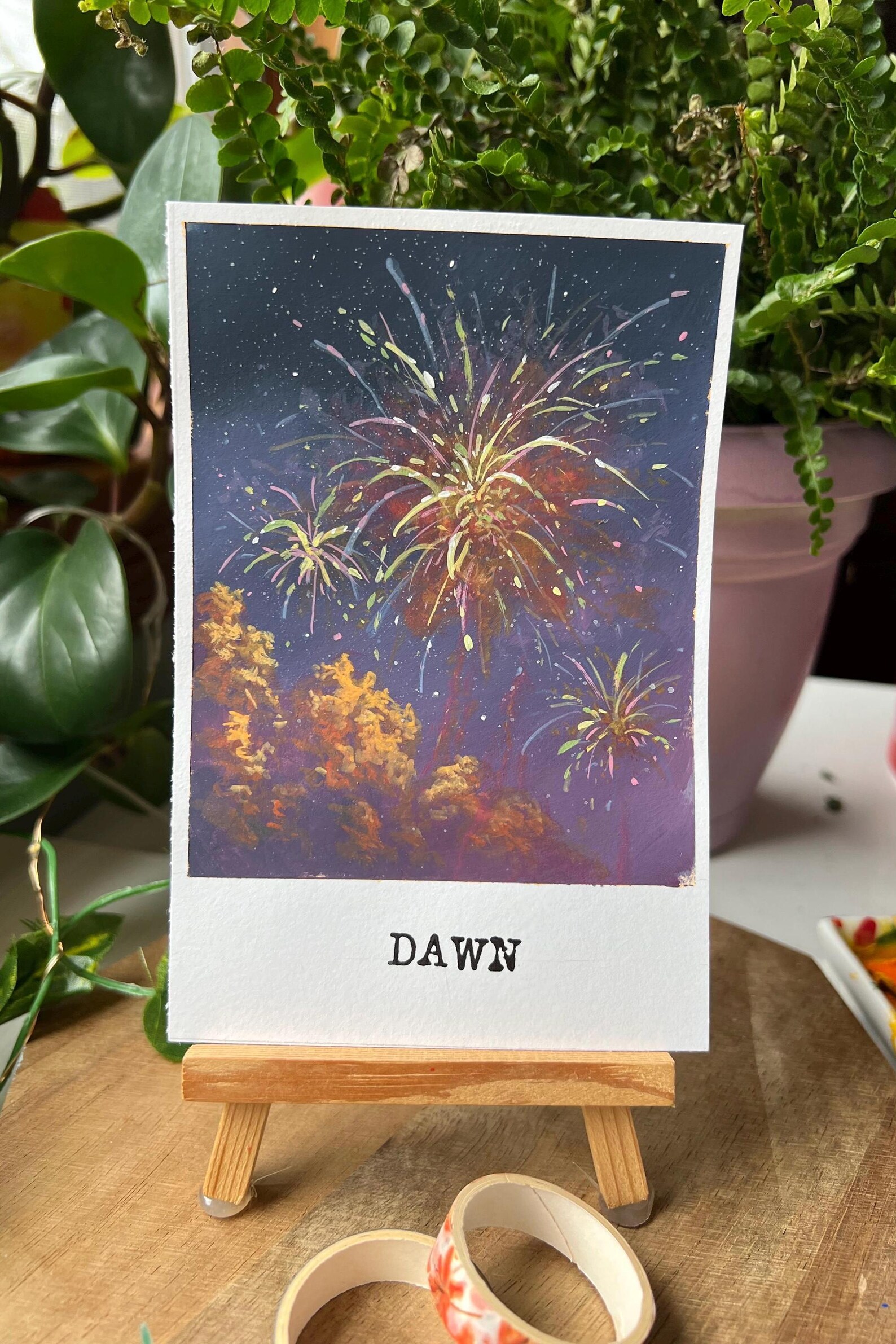 Dawn Name Painting - Artwork - Hand Painted - Synesthesia Art - Gift ...
