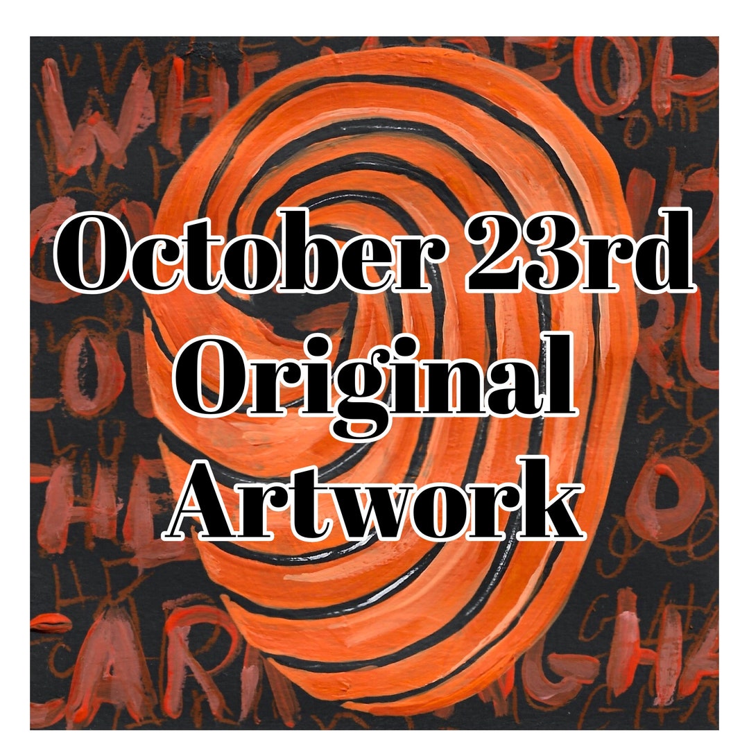 October 23rd Birthday Painting - Synesthesia Art - Birthday Gift ...