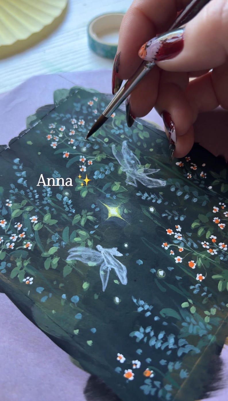 Anna Name Painting - Artwork - Hand Painted - Synesthesia Art - Gift ...
