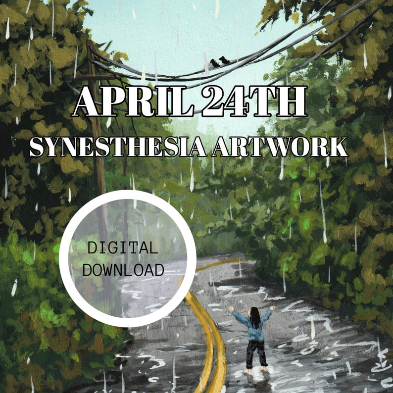 April 24th Birthday Painting Digital Artwork High Quality Art Prints ...
