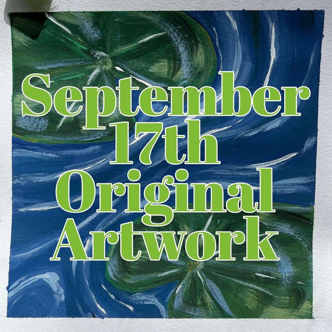 September 17th Birthday Painting - Artwork - Hand Painted - Synesthesia ...