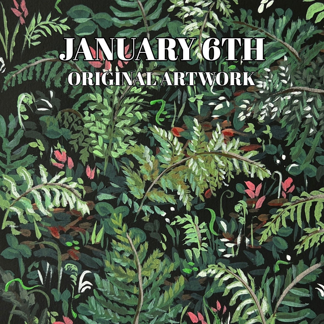 January 6th Birthday Painting - Artwork - Hand Painted - Synesthesia ...