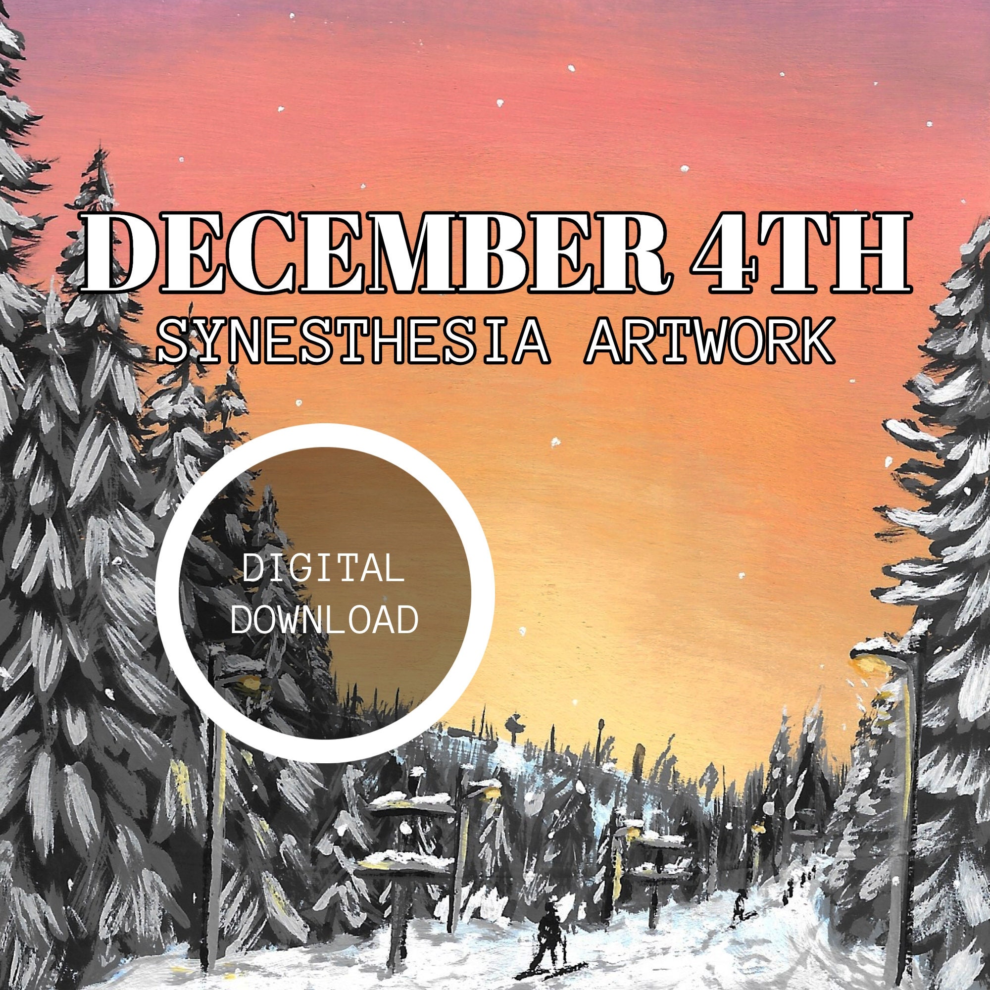 December 4th Birthday Painting Digital Artwork High Quality - Etsy