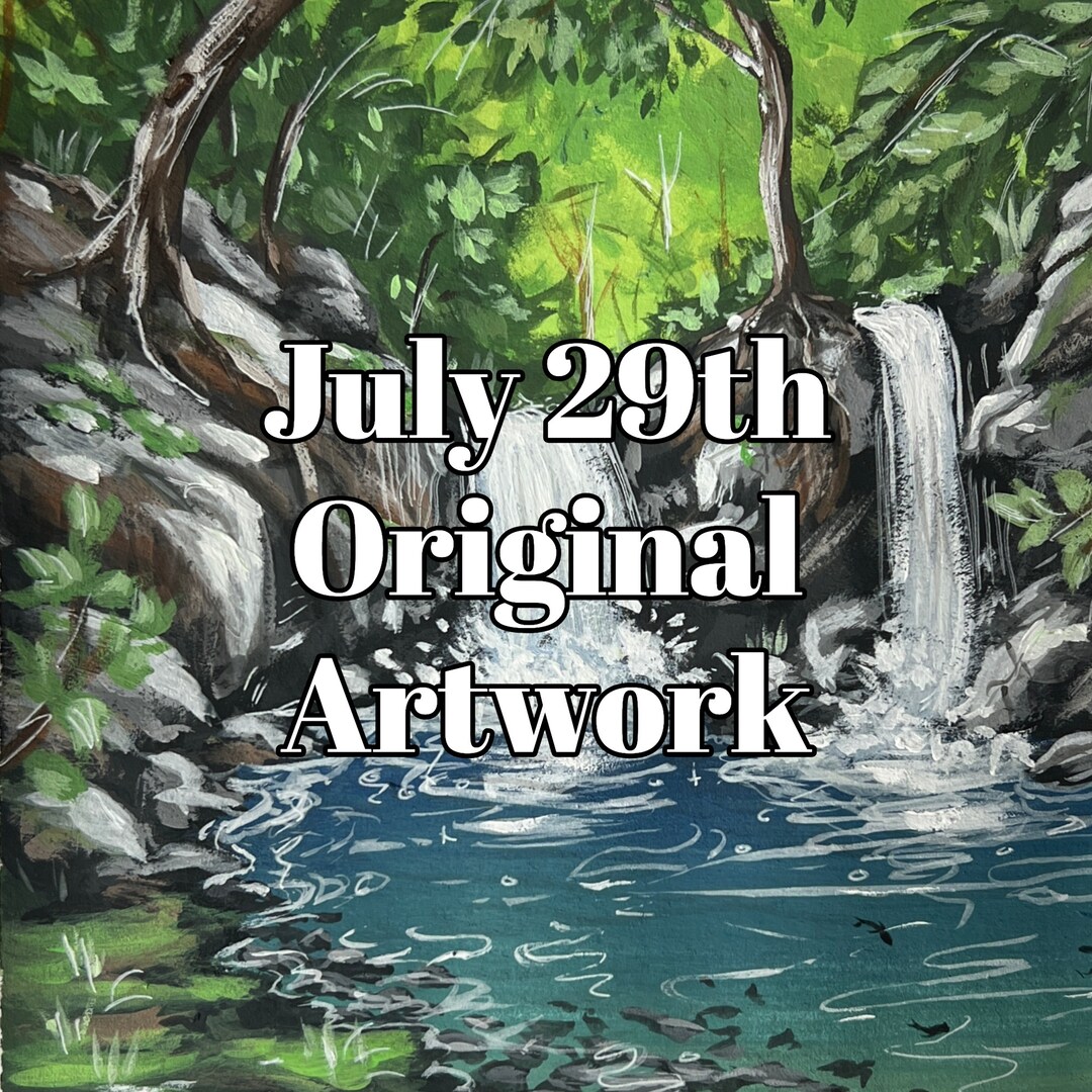 July 29th Birthday Painting - Artwork - Hand Painted - Synesthesia Art ...