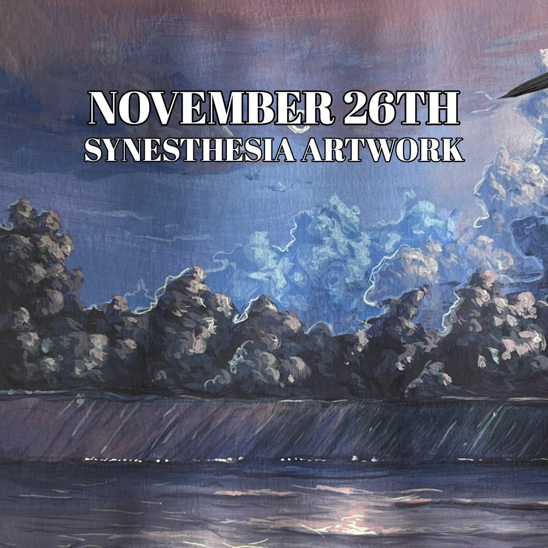 November 26th Birthday Painting - Artwork - Hand Painted - Synesthesia ...