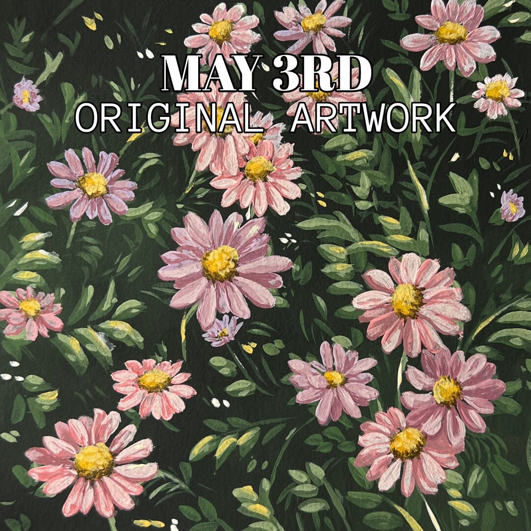 May 3rd Birthday Painting Artwork Hand Painted Synesthesia Art Gift ...