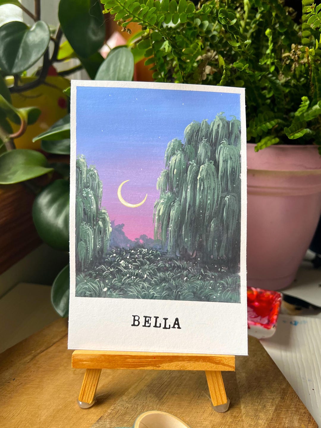 Bella Name Painting - Artwork - Hand Painted - Synesthesia Art - Gift ...